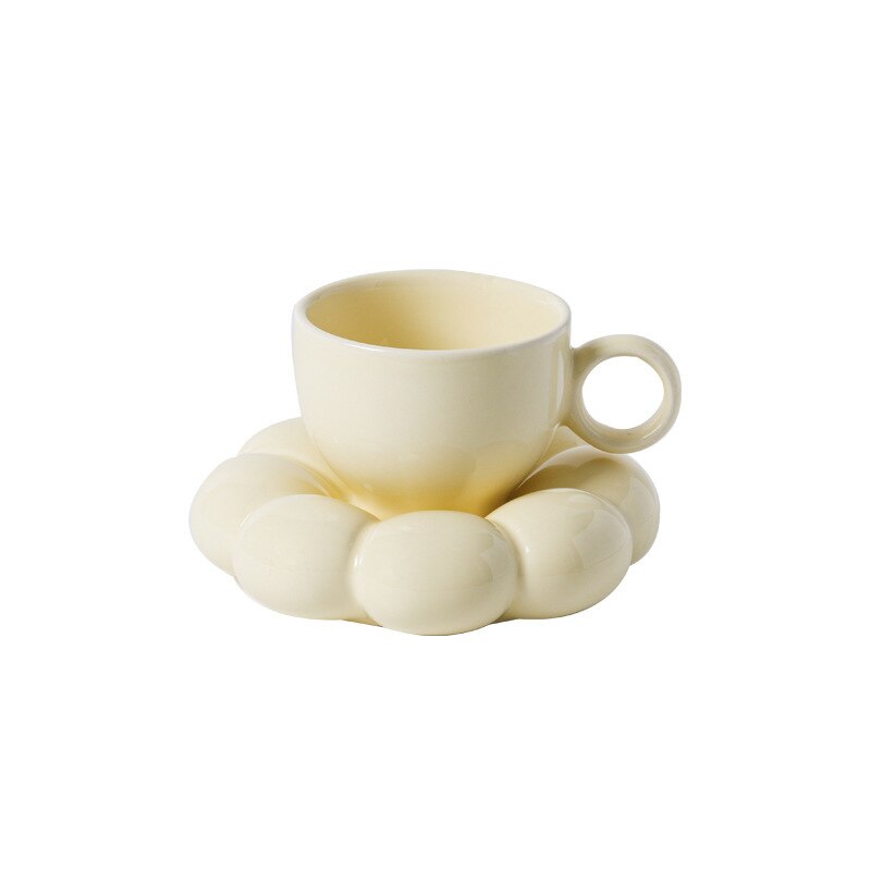 Ceramic Mug Cute Handmade Clouds Decor Desktop Cup... – Vicedeal