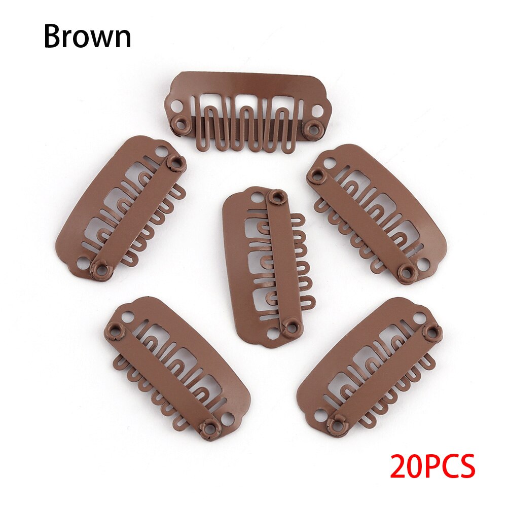 20 stk mini u shape snap metal pin clips jern hårn... – Grandado