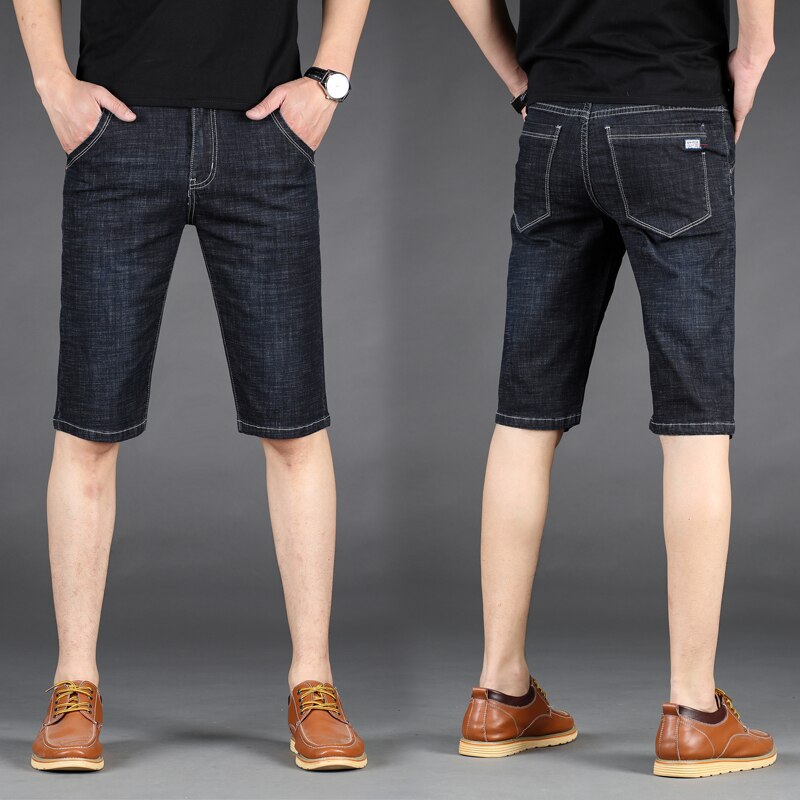 pattern Summer Shorts Jeans Men Stretch Denim Shor... – Grandado