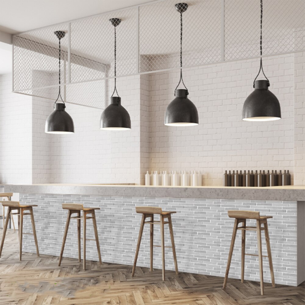 7Pcs/Set DIY Grey Brick Pattern Wall Stickers Wate... – Grandado