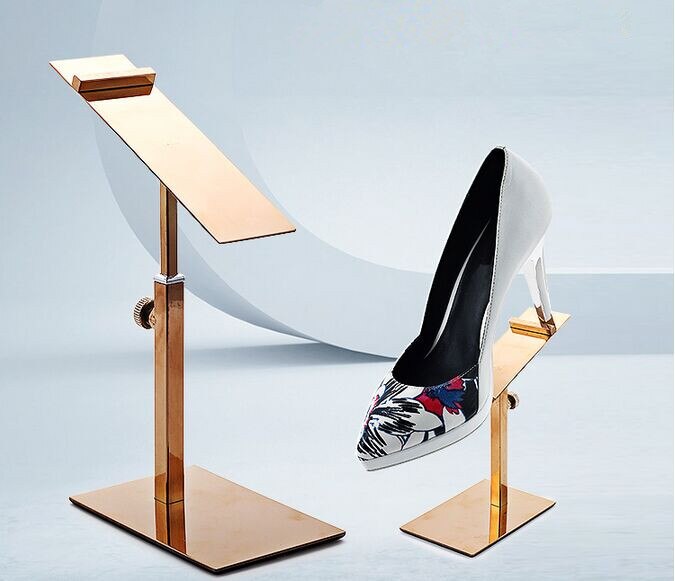 stainless steel shoe display stand rack adjustable... – Vicedeal