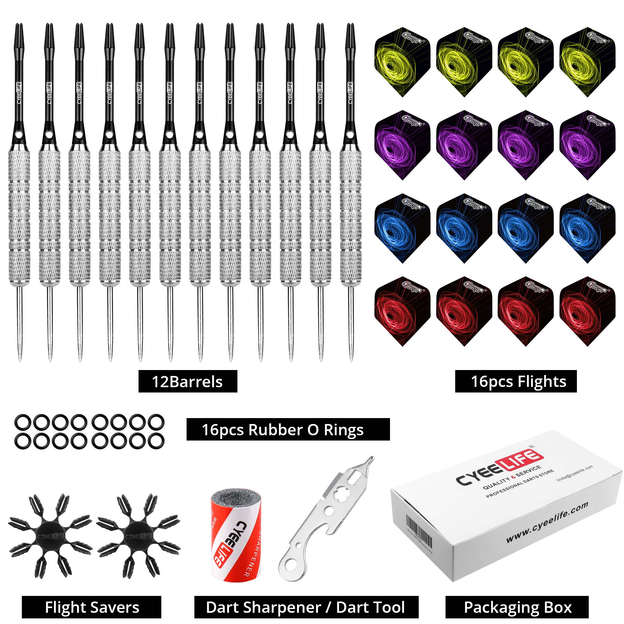 CyeeLife 18/20/22/28g Darts Steel Pet tail, alumin... – Vicedeal