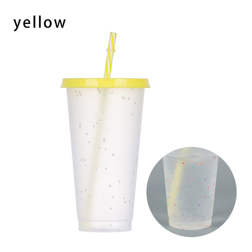Portable 720ml Color Changing Straw Cup Drinks Mug... – Grandado
