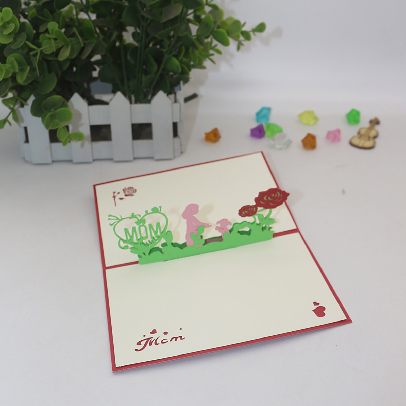 Carte de vœux pour la fête des mères, enveloppe de... – Grandado