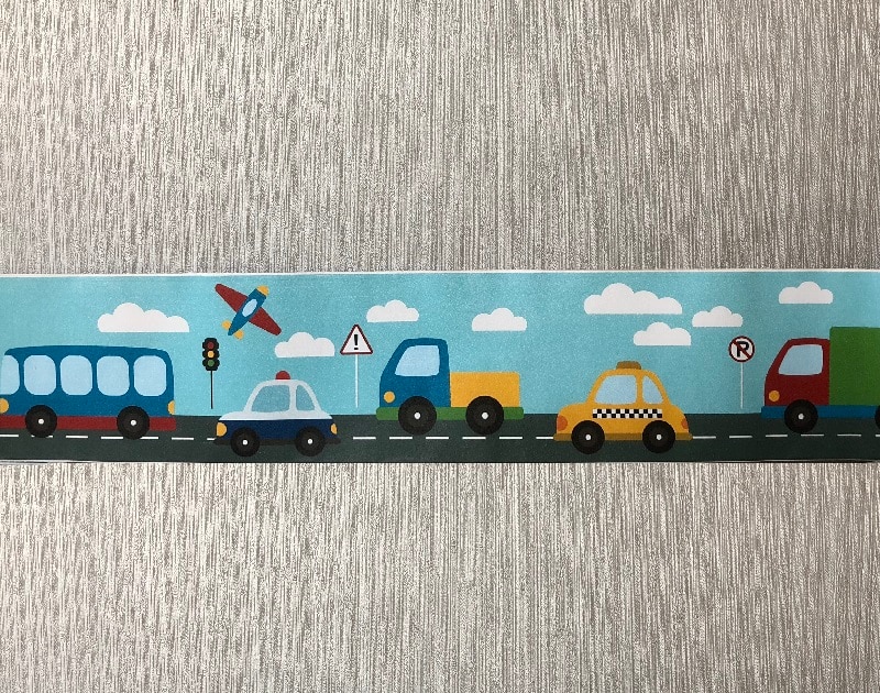 Bus Car Traffic Air Plane Vinyl Borders Waist line... – Vicedeal