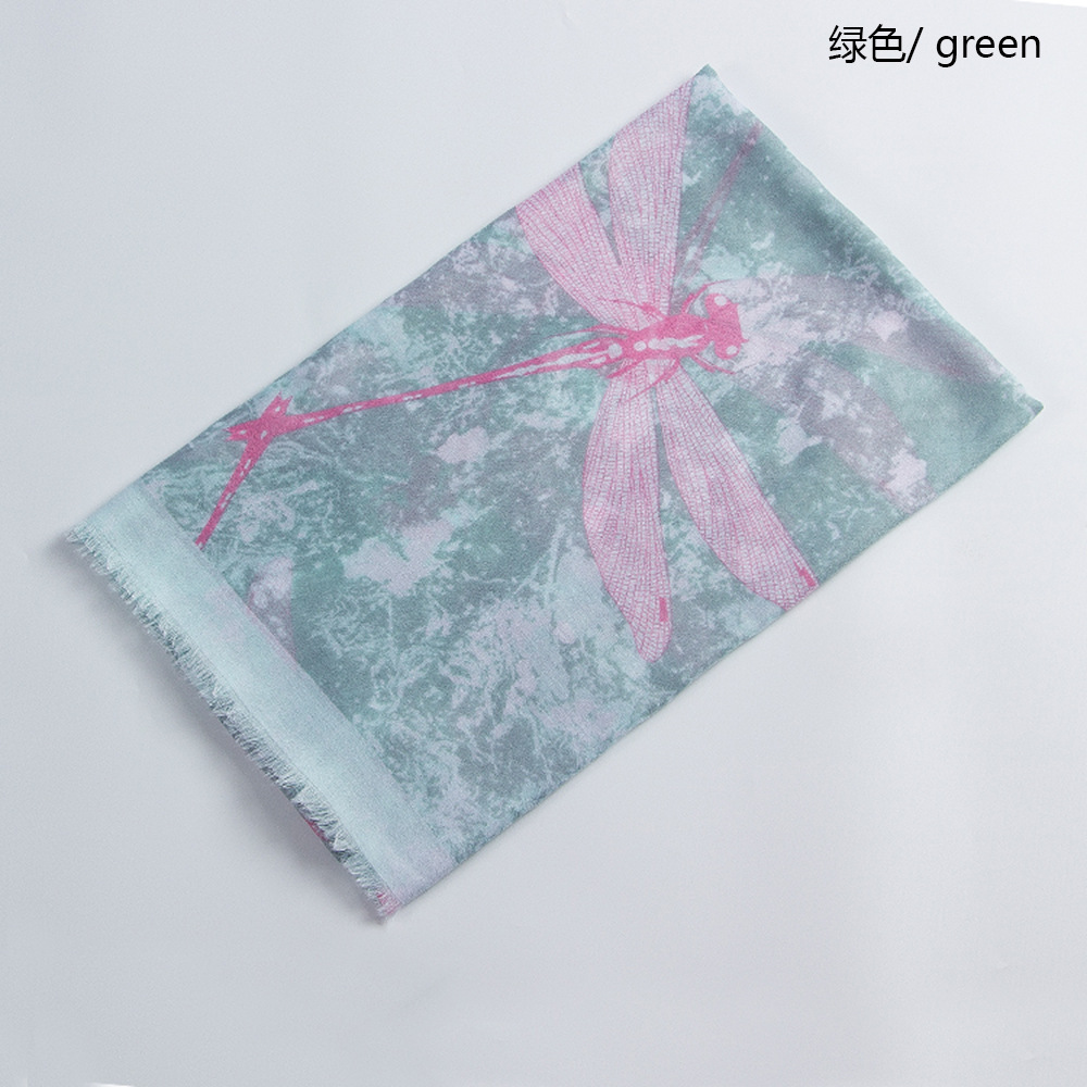 Spring Sheep Viscose Dragonfly Scarf Cotton Pastor... – Grandado