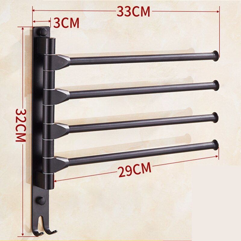 4 alumiininen pyyheteline – Grandado