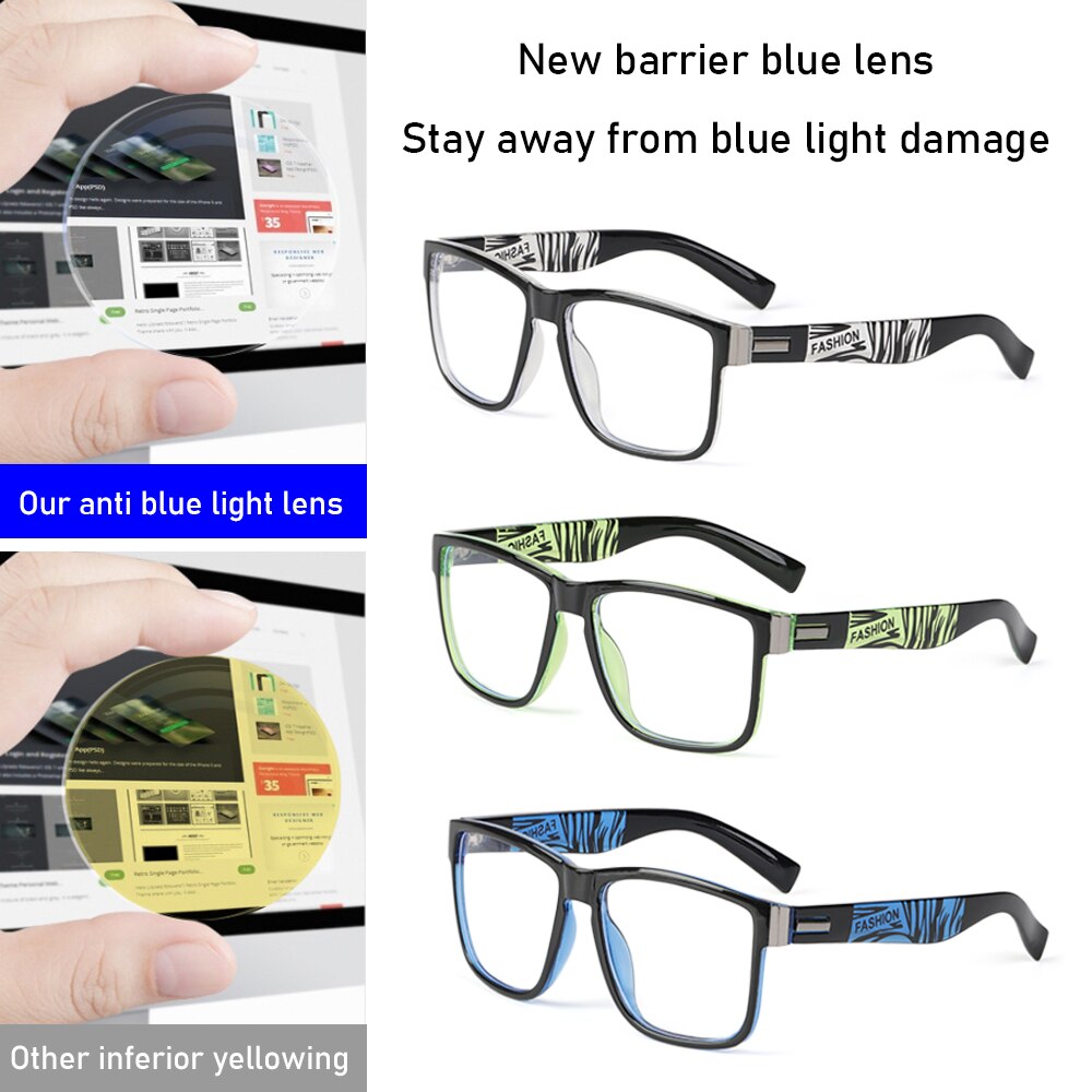 Sport Big Frame Anti-UV Blue Rays Glasses Men Wome... – Grandado