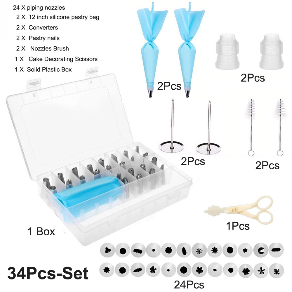 DIY Decorating Stainless Steel Pastry Nozzle Pastr... – Vicedeal