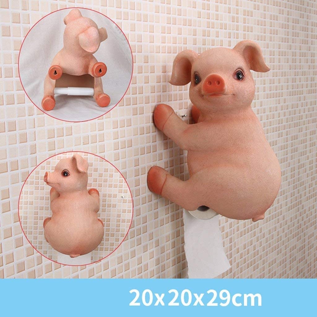 Pig Shaped Toilet Roll Holder - Waterproof - For B... – Grandado