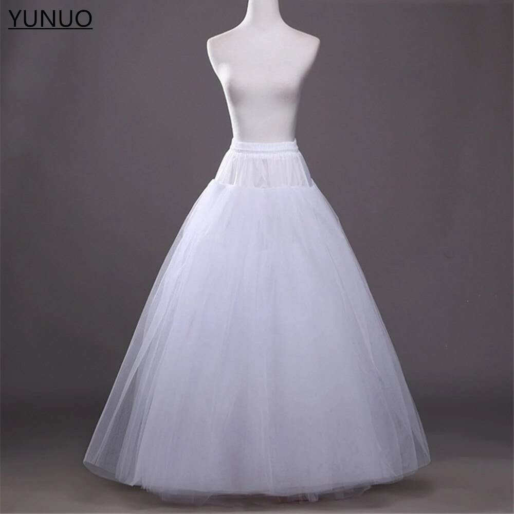Yunuo Wit 8 Lagen Tulle Wedding Petticoat Crinolin... – Grandado