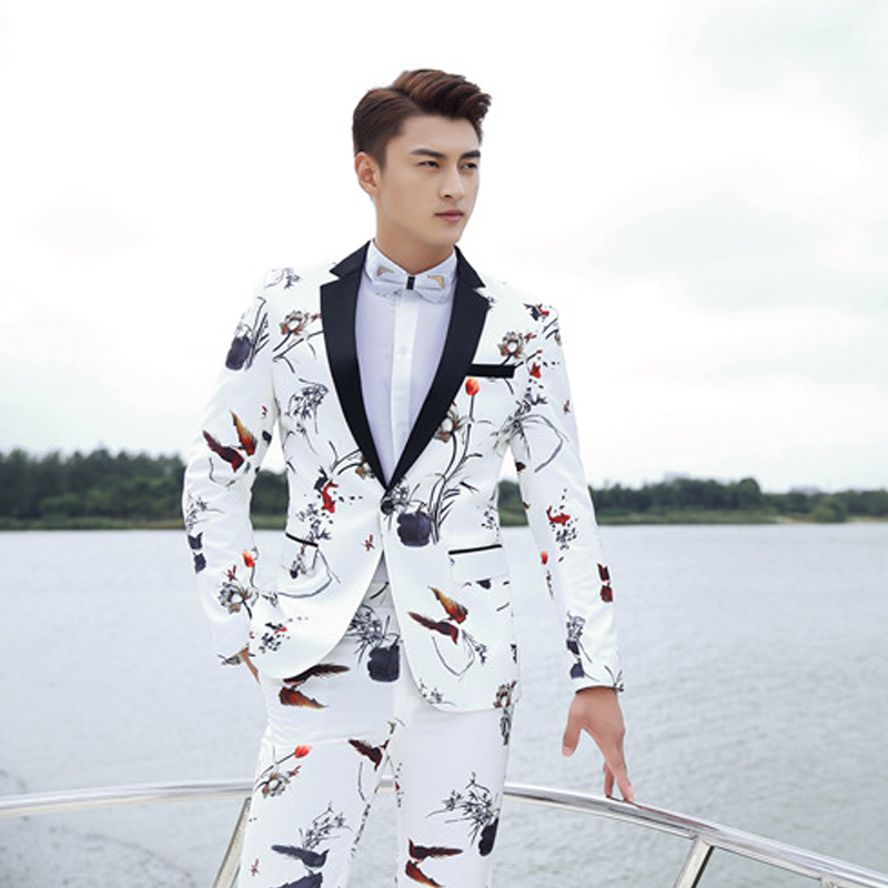 men's casual suit two-piece set (coat+pants) Pisce... – Grandado