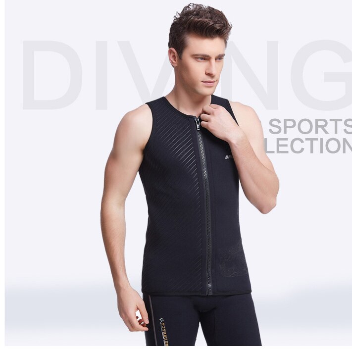 3MM Neoprene No Sleeved Jumpsuit Men Wetsuit Scuba... – Grandado