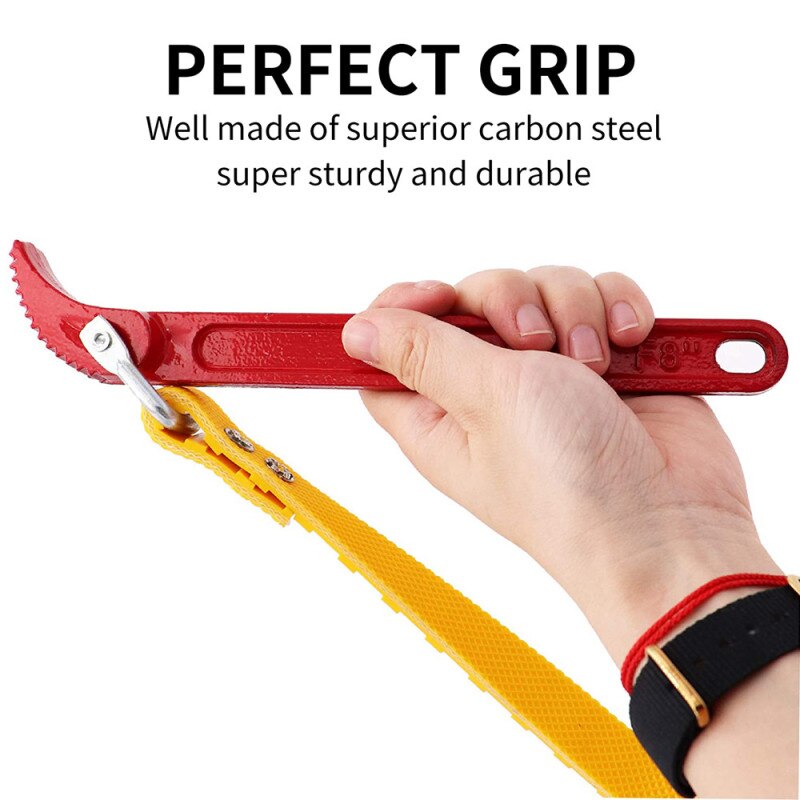 Anti-skid Belt Wrench Oil Filter Puller Strap Span... – Grandado