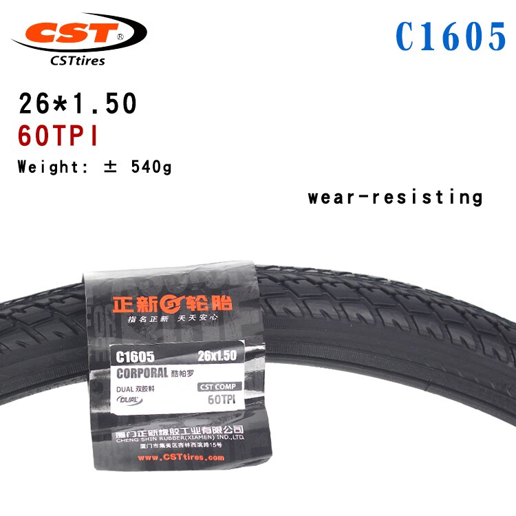 CST mountain bike tires C1605 Bicycle parts 26 inc... – Grandado