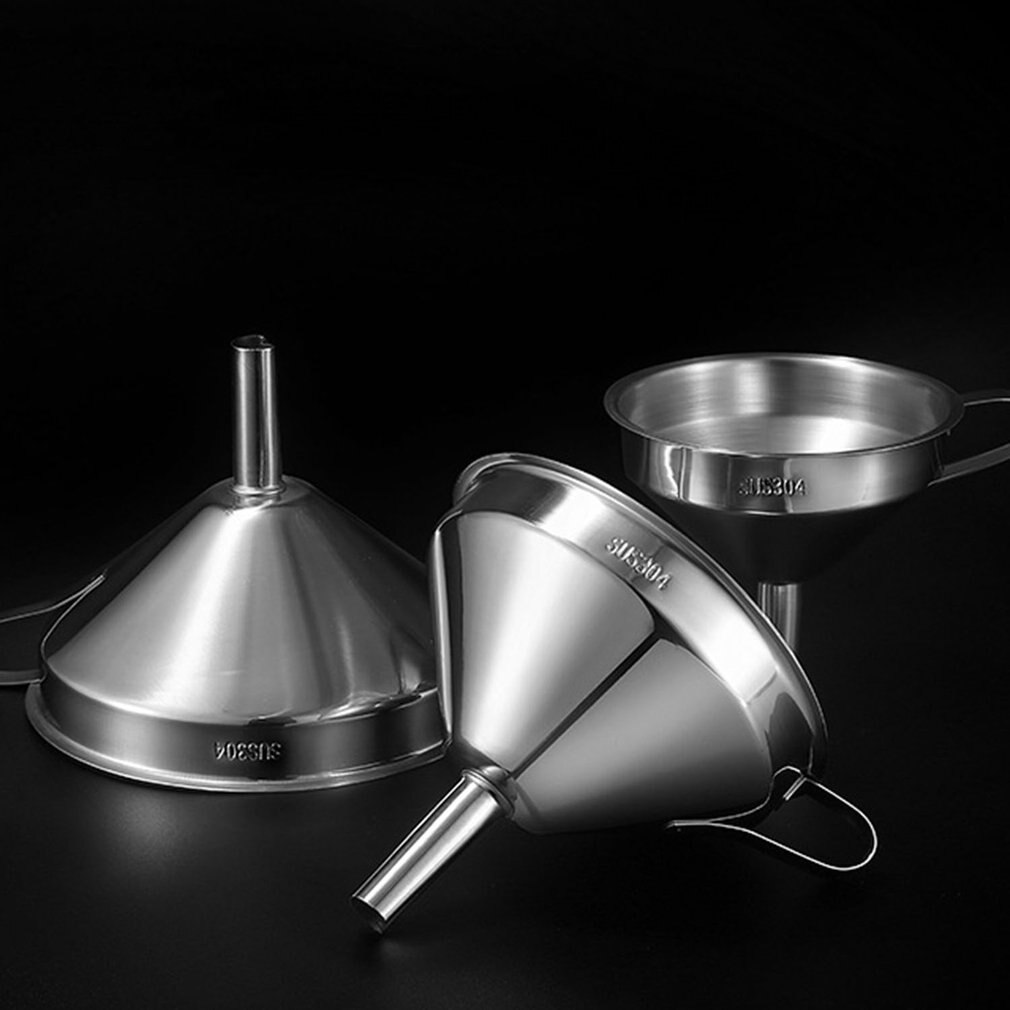 Stainless Steel Funnel Kitchen Oil Liquid Funnel M... – Grandado