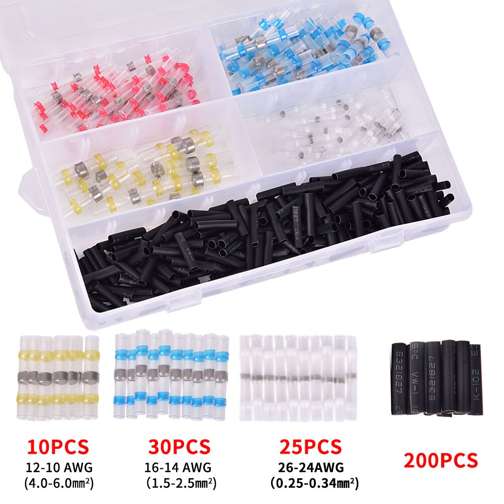 300pcs Solder Shrink Wire Connector Terminals Wate... – Grandado