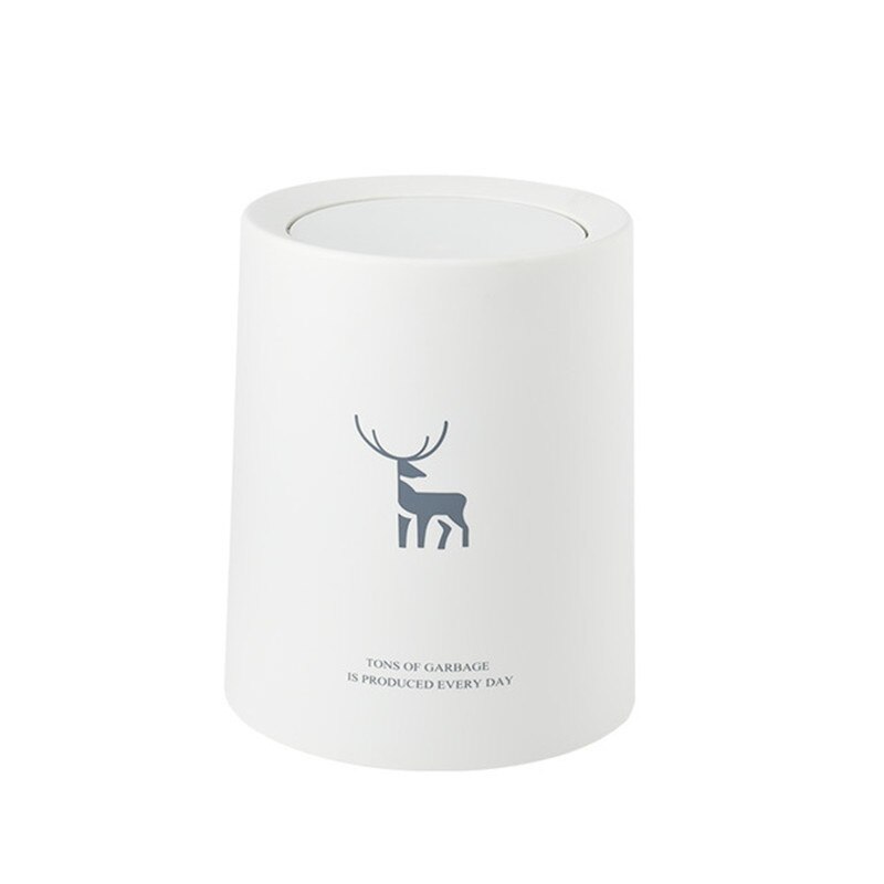 8L Nordic Simple Plastic Trash Can Office Bathroom... – Grandado