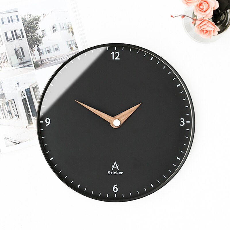 Modren Large Wall Clock Metal Black Clocks Wall Ho... – Grandado