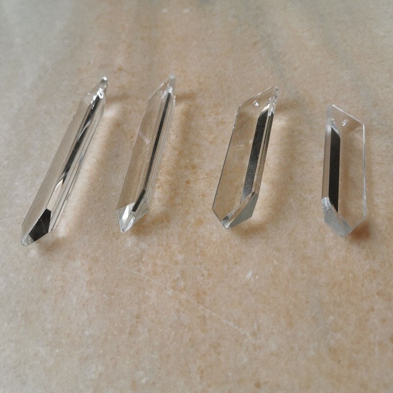 10pcs/lot clear triangle crystal bar with sharp ar... – Vicedeal