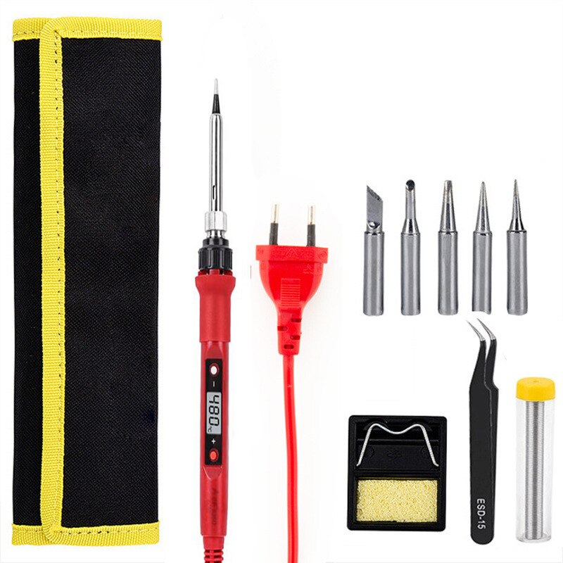 Adjustable Temperature LCD Soldering iron kit 110V... – Grandado