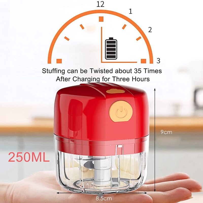 Electric Mini Garlic Chopper Mincer, Portable Smal... – Grandado