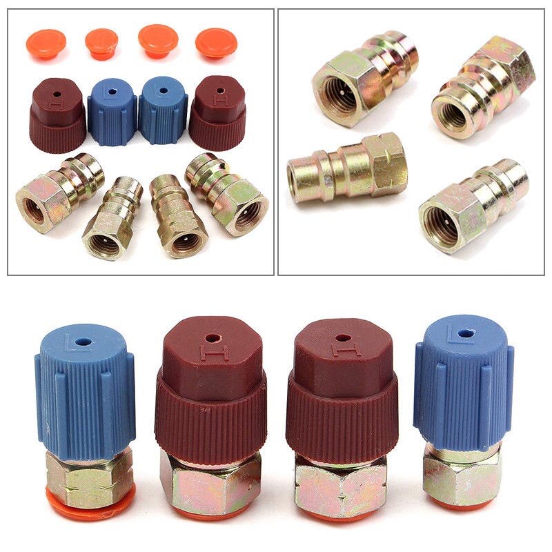 Set of 4 A/C R-12 to R-134a Low/High Side Retrofit... – Vicedeal