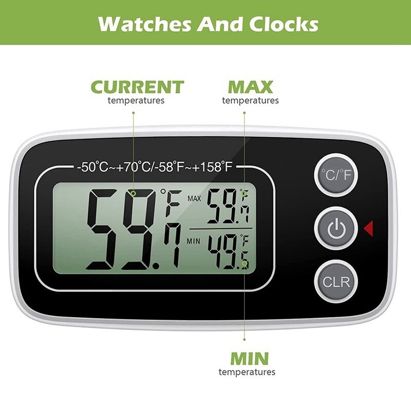 Refrigerator Thermometer,Digital Freezing Thermome... – Grandado