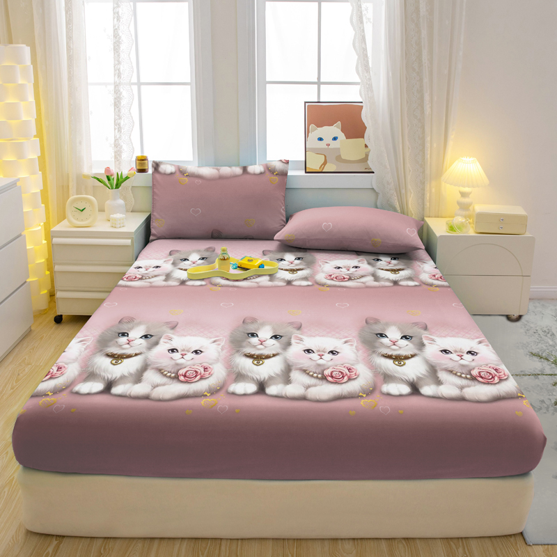 1 cartoon leuk dier bedrukt mat hoeslaken, slaapka... – Grandado