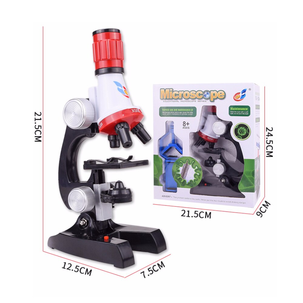 Microscope Kit Lab With phone holder LED School Sc... – Grandado