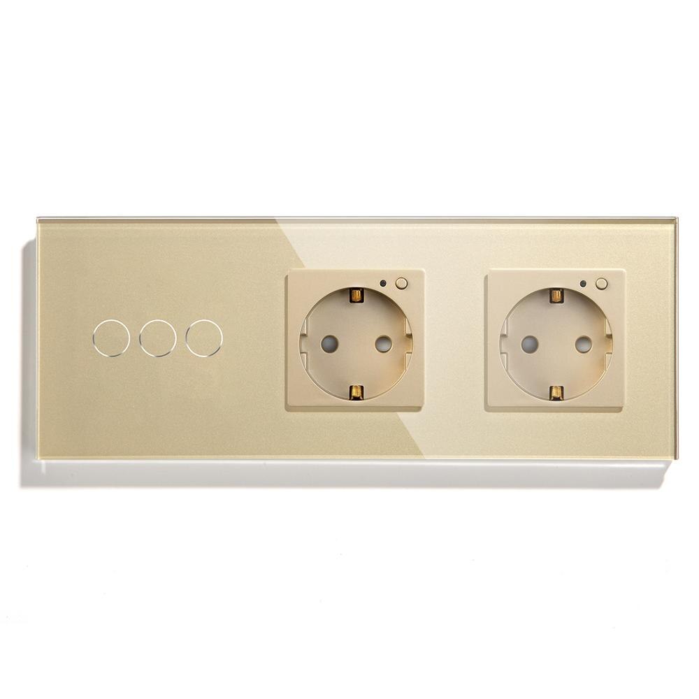 BSEED 3 Gang Smart Light Switch With Double Wall S... – Grandado