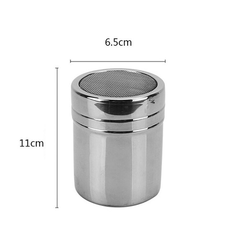 Rostfritt stål strö kakao kanel socker gasväv mesh... – Vicedeal