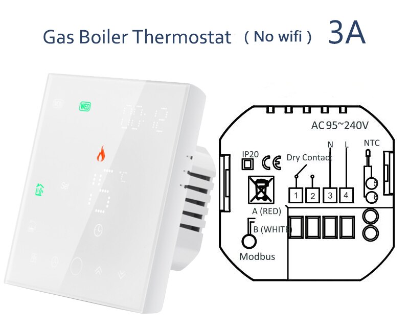 Beok Tuya Wifi Thermostat For Gas Boiler Temperatu... – Vicedeal
