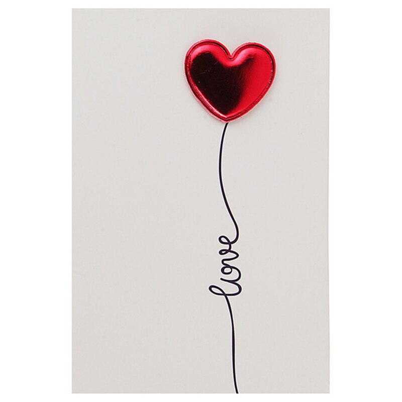 Red Heart Cards Valentine's Day Love Postcard Wedd... – Grandado