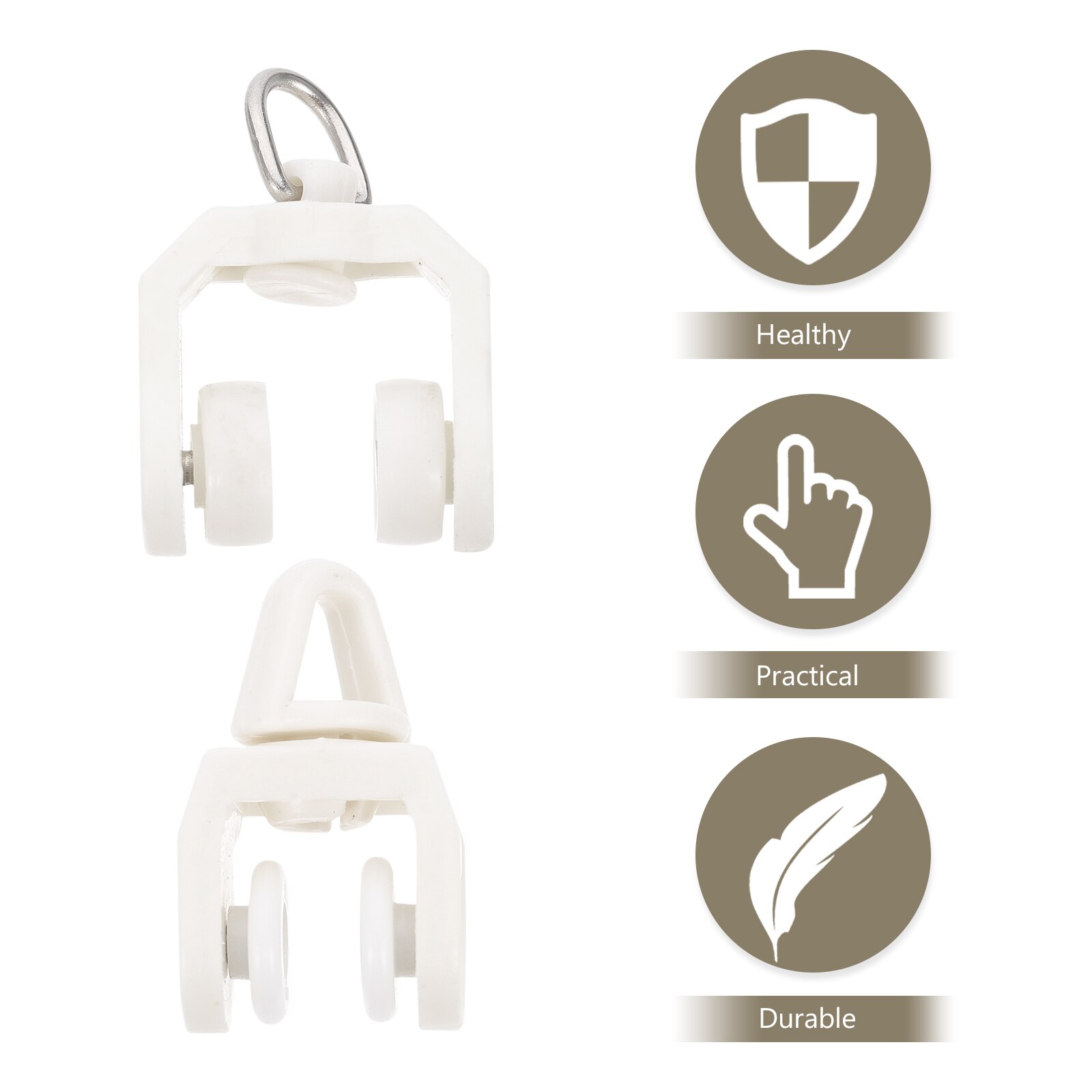 50pcs Durable Flexible Curtain Wheel Curtain Runne... – LovingPrices