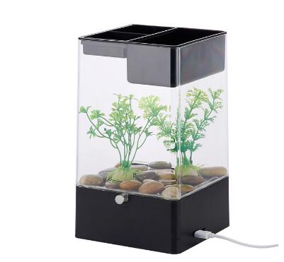 Mini acrylic ED portable fish tank aquatic pet sup... – Vicedeal