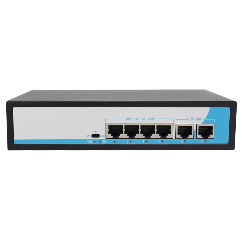 1+4 Ports 10/100Mbps Mini PoE Switch 48V 1A Power ... – Grandado