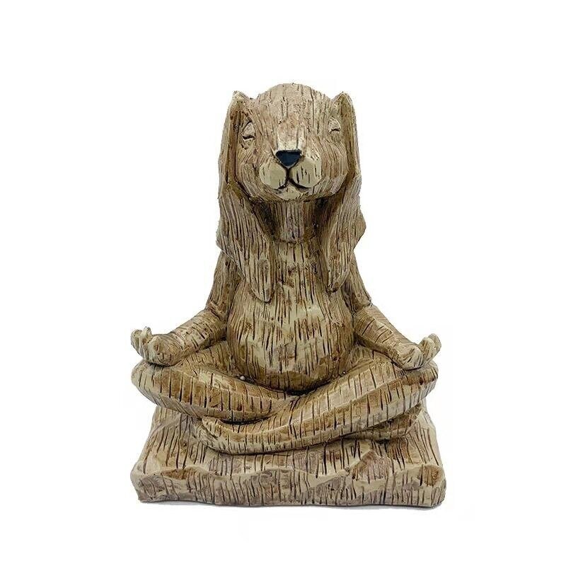 4# Meditating Zen Buddhism Buddha Garden Yard Stat... – Grandado