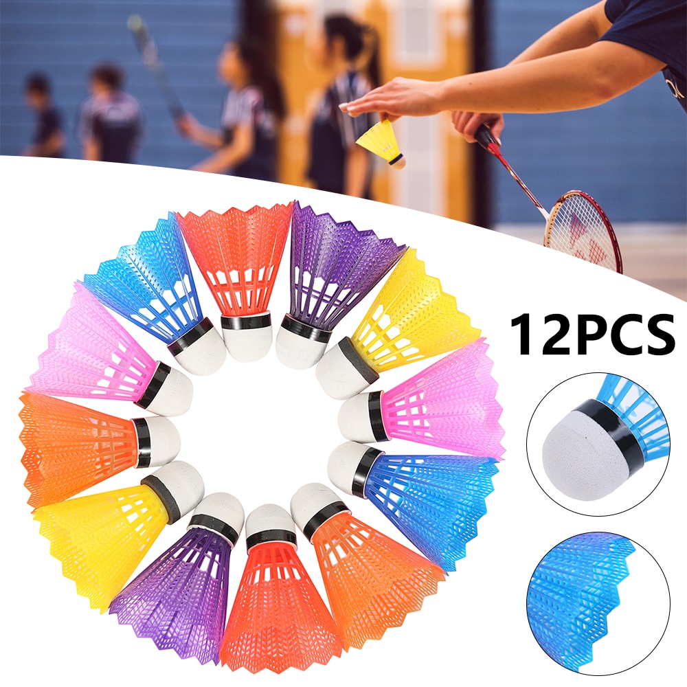 12pcs Colorful Badminton Balls Foamed Badminton Sh... – Grandado