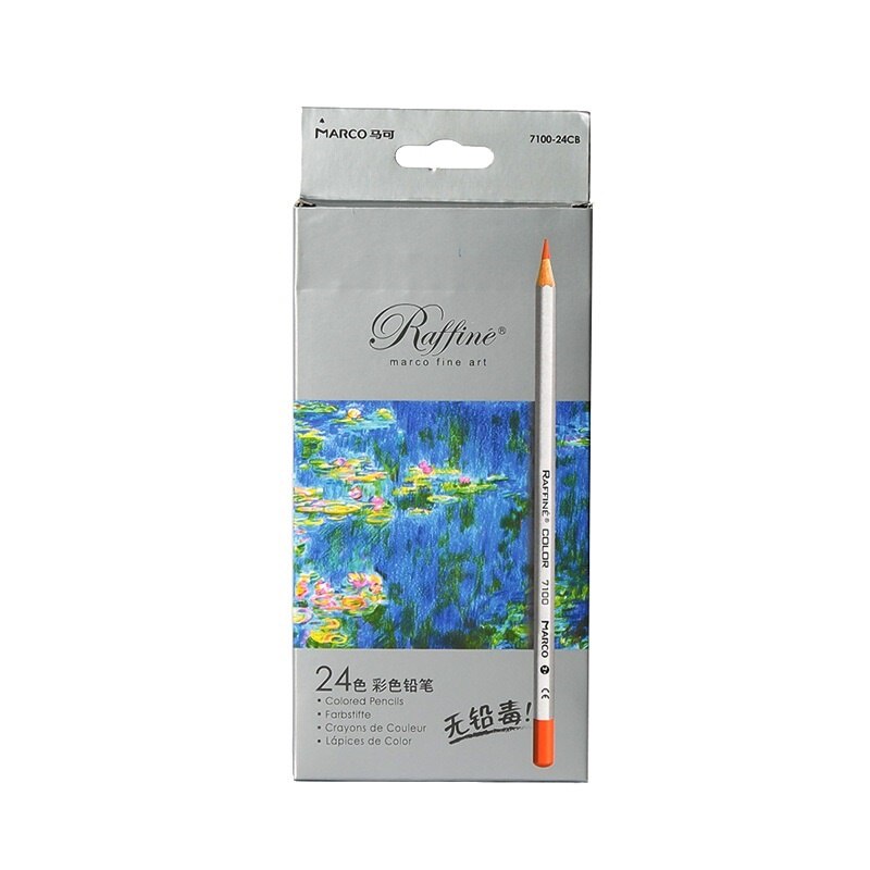 24pcs Marco Colored Pencils Set 7100 Fine Art Colo... – Vicedeal