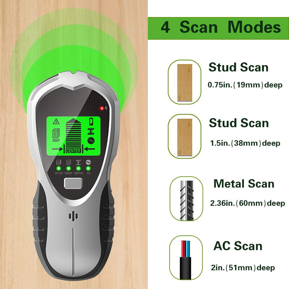 Stud Finder Wall Scanner 4 in 1 Electronic Stud Se... – Grandado