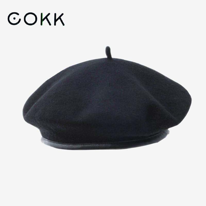 COKK Boina Feminina 100% Wool Beret Women Winter H... – Vicedeal