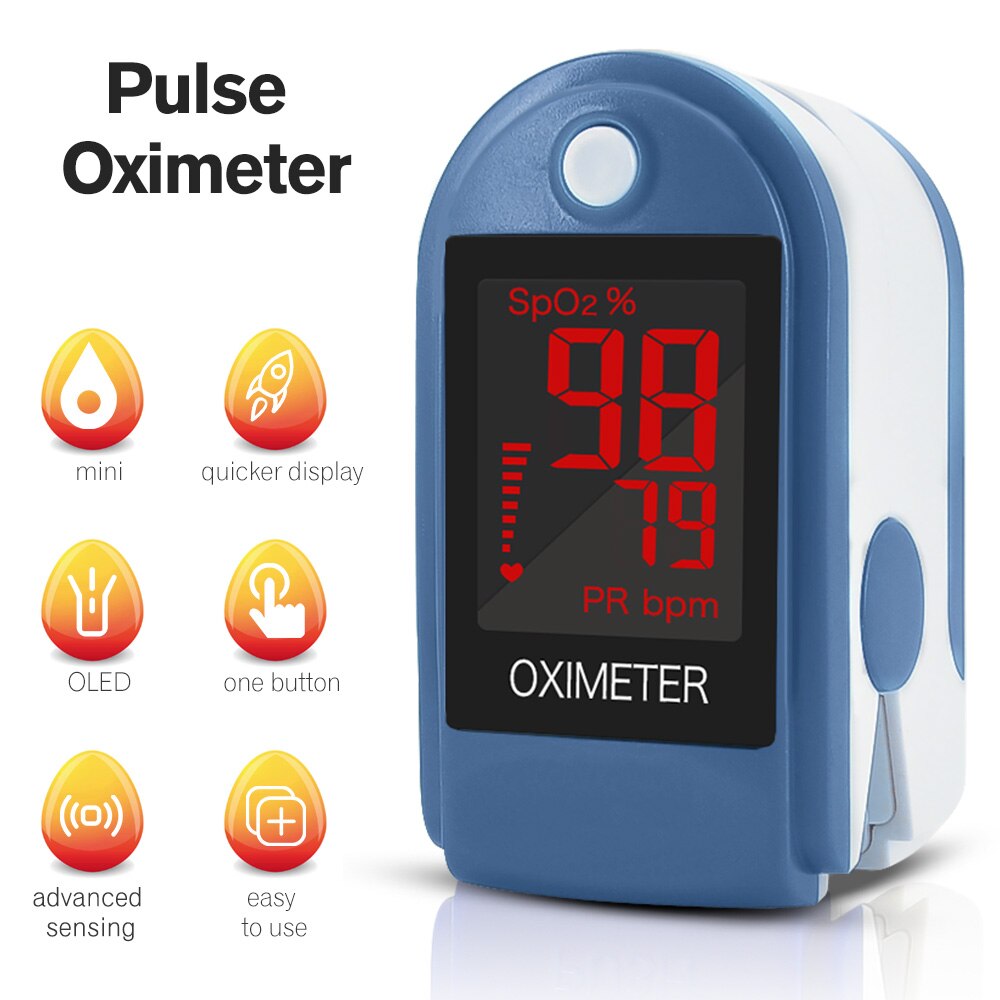 Vingertop Pulsoxymeter SpO2 Monitor Zuurstof Verza... – Vicedeal