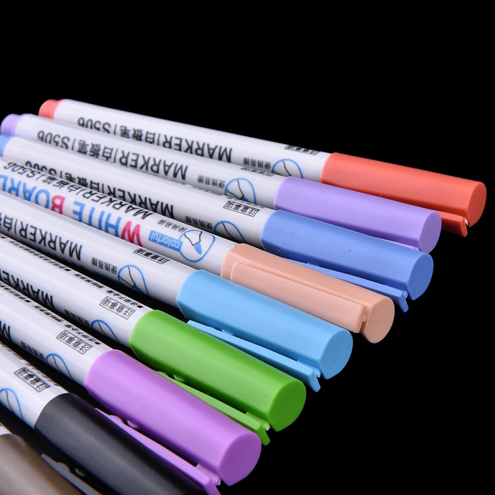 8Pcs/12Pcs Marker White Oil-Ink Mark Pens Statione... – Vicedeal