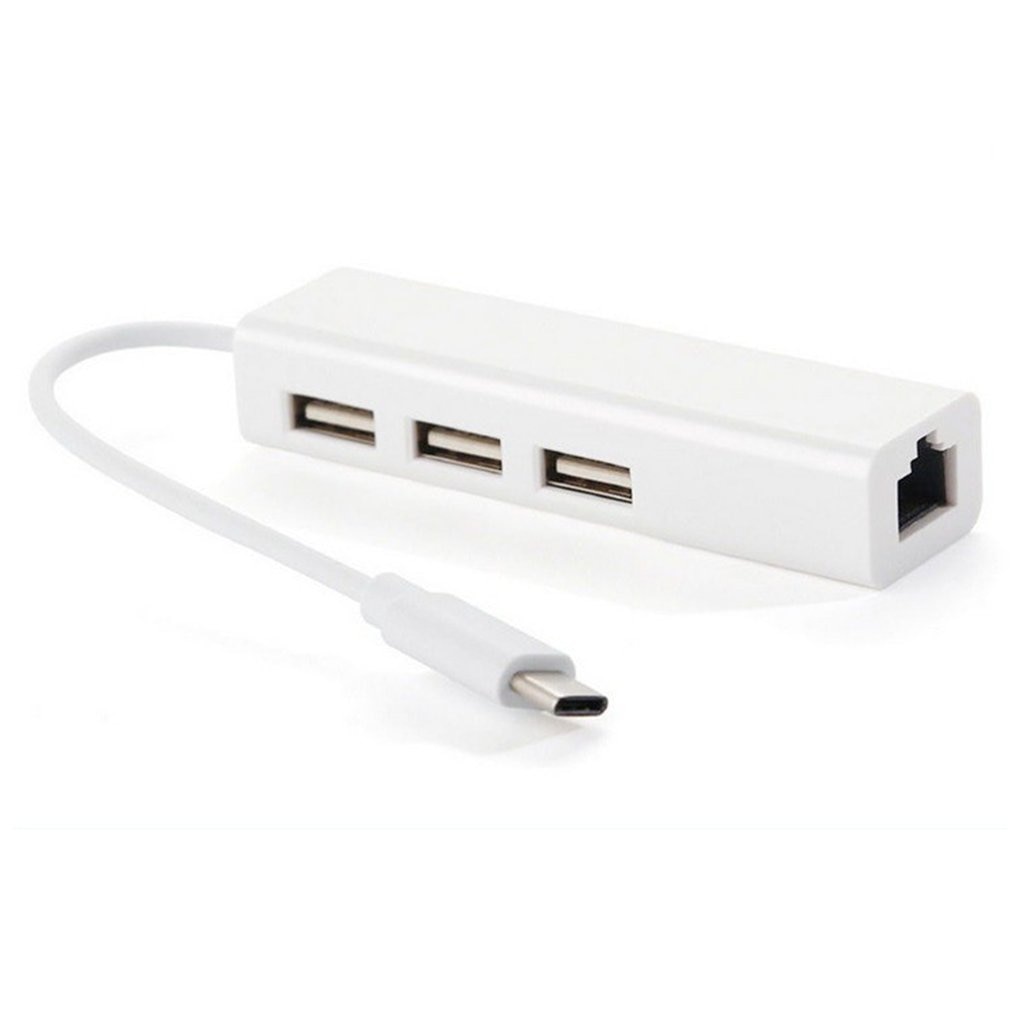 Type-C RJ45 Ethernet Met 3 Port Usb Hub 2.0 RJ45 L... – Vicedeal