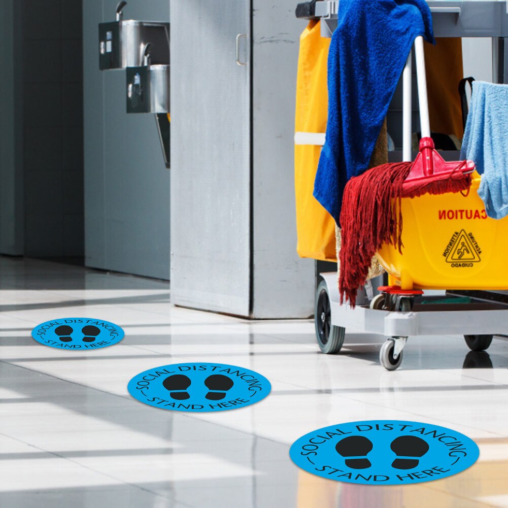 Social Distancing Floor Decal Safety Distance Sign... – Grandado