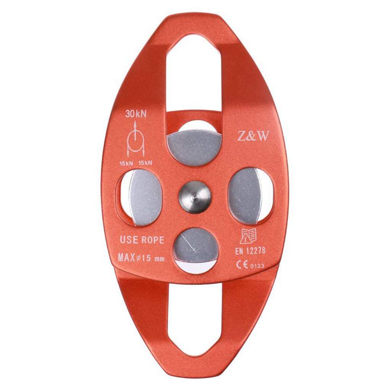 30kn Rope pulley great rea Simple / Double For Tre... – Grandado