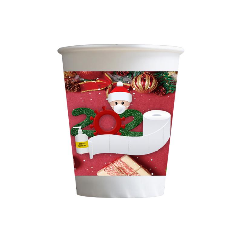 5PCS Christmas Pattern Paper Cups Santa Claus Wear... – Vicedeal