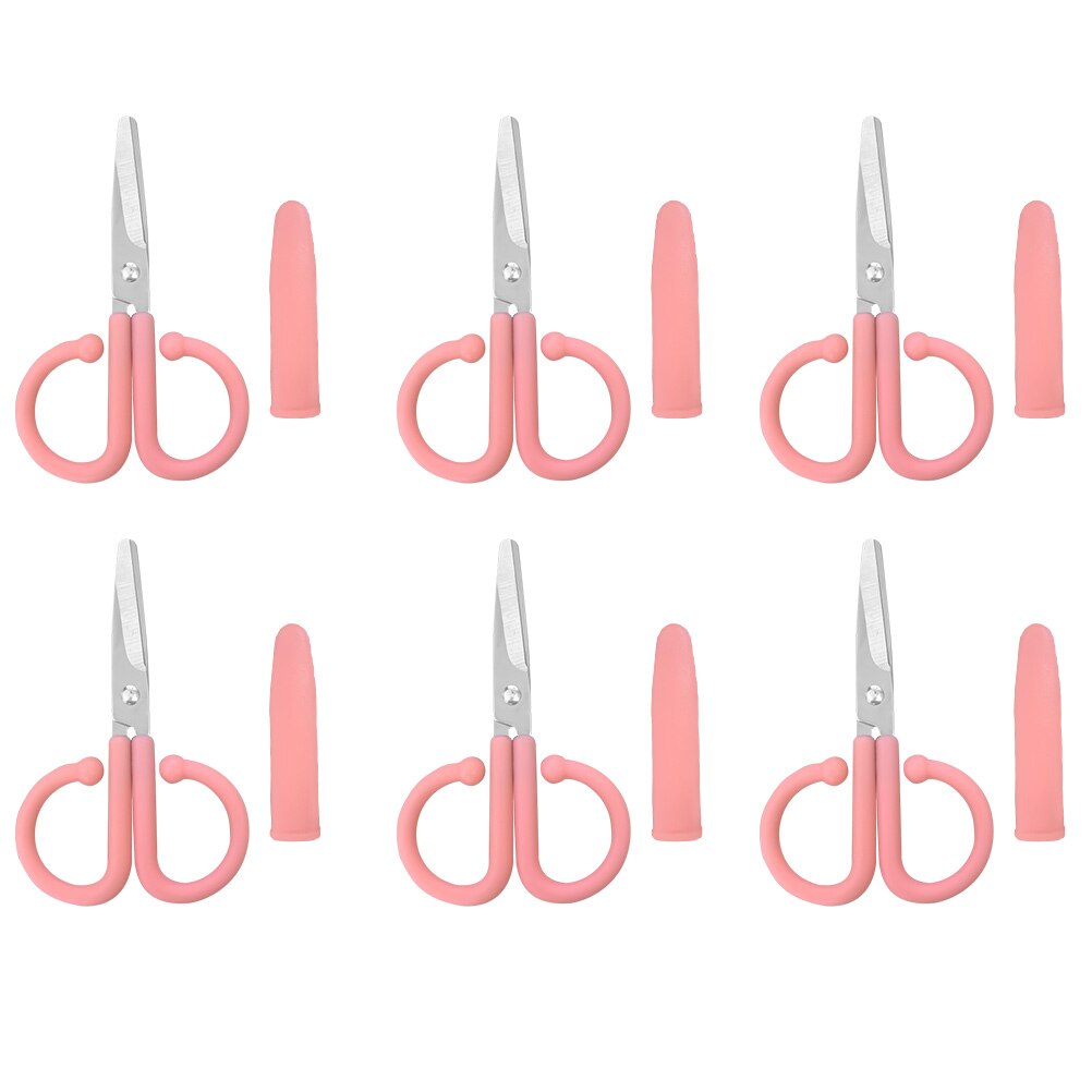 6Pcs Stainless Steel School Scissors Portable Pape... – Grandado