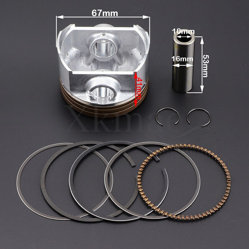 High performance CG250CC Piston Kit Assembly 67mm ... – Grandado